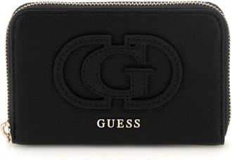 Guess Femme, Accessoires, Noir, Taille: ONE Size Calebra Zip-Around Wallet