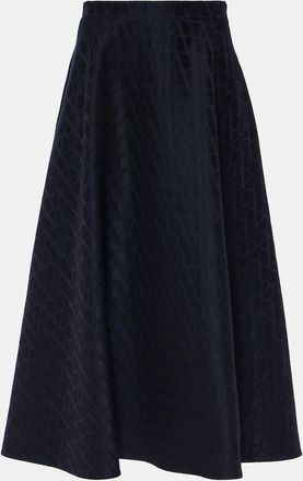 Valentino Midirock Toile Iconographe aus Crepe Couture