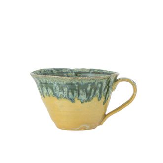 Bloomingville Milani Tasse, Grün, Steingut, T11xH7 cm, 250 ml