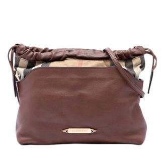 Burberry Sac bandouli&egrave;re en toile Pre-owned - Femme - Pre-owned - Brun - Taille: ONE Size