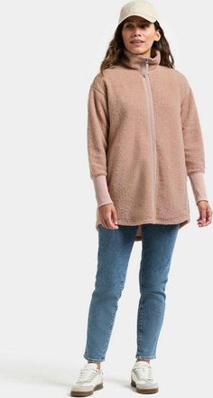 Didriksons 1913 Pl&uuml;schjacke Damen Pile Teddy TOLA mit Taschen
