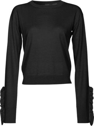 Pinko Rundhals-Pullover - - Knitwear - Damen - Schwarzk - XS