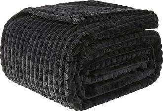 Emme Couverture Polaire Douce et Moelleuse pour canap&eacute; - 200 x 230 cm - Exp&eacute;rience Tactile 3D - Chaude et Confortable - Polyvalente - Couverture Simple en 