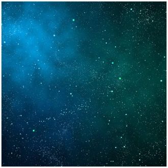 Wallario Glasbild Sternenhimmel - Milchstra&szlig;e und Sterne bei Nacht - 50 x 50 cm Wandbilder Glas in Premium-Qualit&auml;t: Brillante Farben, freischwebende Optik