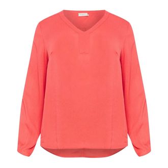 Kaffe Curve KCami Blouse - Femme - Blouses et Chemises - Rouge - Taille: 56 FR