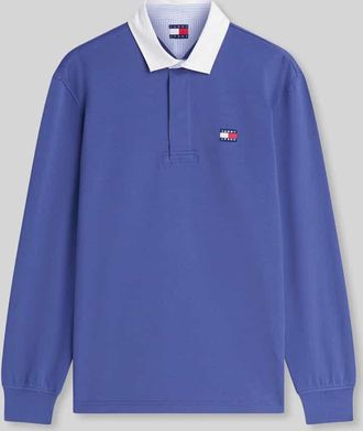 Tommy Jeans Regular Fit Rugbyshirt aus reiner Baumwolle