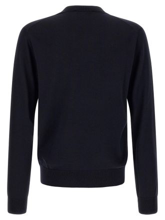Dolce & Gabbana Embroidered Heraldic Coat of Arms Sweater - Navy