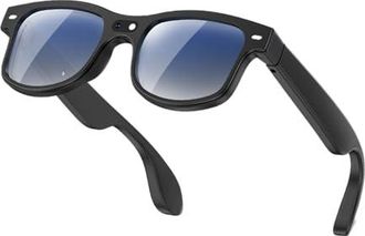 Generico Lunettes avec appareil photo, lunettes de soleil avec contr&ocirc;le vocal anti-choc - intelligentes avec IA int&eacute;gr&eacute;e, pour famille amis hommes femmes trava
