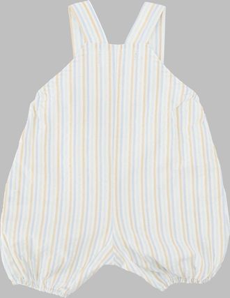 Tartine Et Chocolat Striped Cotton Dungarees - Beige