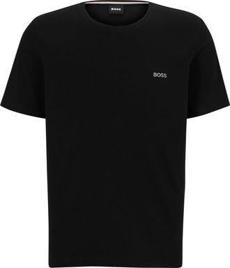 BOSS Herren T-Shirt Mix und Match mit Logo, Schwarz, S