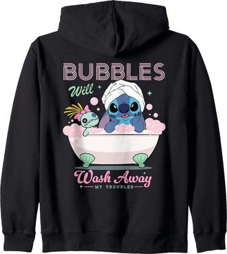 Disney Stitch Bubbles Will Wash Away My Troubles Bubble Bath Kapuzenjacke
