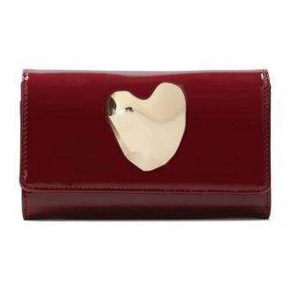 Kazar Elegante lackierte Brieftasche mit gro&szlig;er Verzierung auf der Vorderseite - - Accessories - Damen - Braun - ONE SIZE