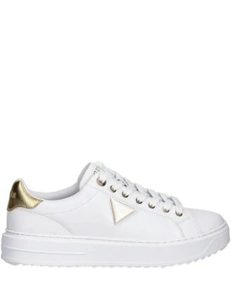 Guess Co baskets à plateforme - Blanc