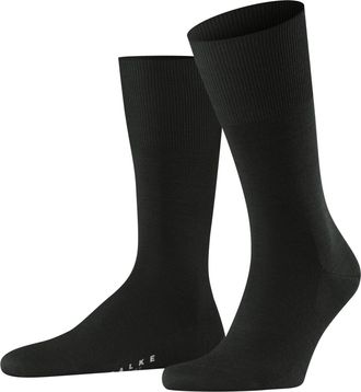 Falke Herren Socken Airport M So Wolle Baumwolle einfarbig 1 Paar, Gr&uuml;n Forest 7474, 45-46