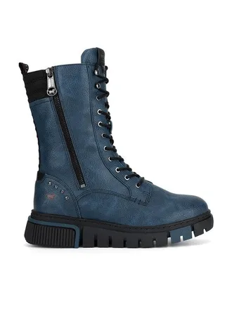 Mustang Jeans Mustang Schnürschuhe 1502-503 Dunkelblau