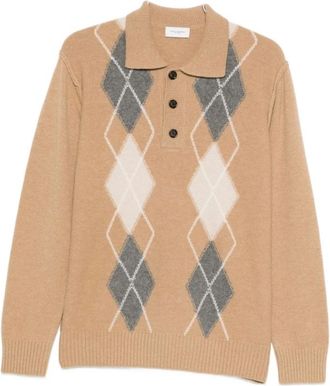 Paolo Pecora Herren, Strickwaren, Beige, SGröße