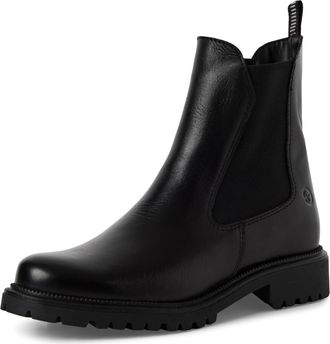 Tamaris Damen Chelsea Boots, Frauen Stiefeletten,TOUCHit-Fußbett,Stiefel,Bootee,Booties,halbstiefel,Kurzstiefel,uebergangsschuhe,Black,40 EU