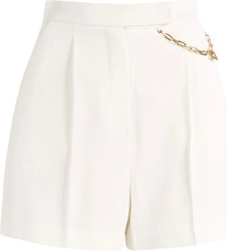 Elisabetta Franchi Femme, Shorts, Blanc, Taille: 42 FR Short