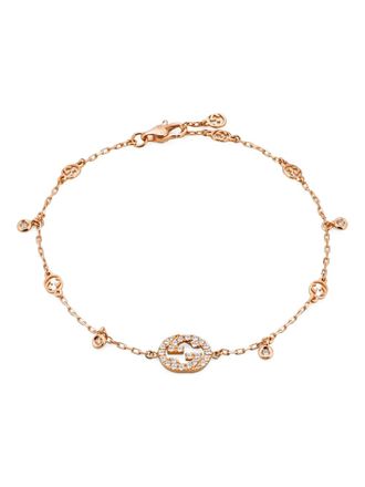 Gucci Interlocking Gourmette Armband - Rosa