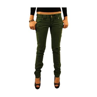 John Galliano Gr&uuml;ne Distressed Skinny Jeans - - Trousers - Damen - Gr&uuml;n - W28