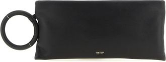 Tom Ford Femme, Sacs, Noir, Taille: ONE Size Nappa Leather Aura Clutch
