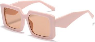 Generic Lunettes De Soleil D&eacute;coratives &Agrave; Monture Large For Femme Et Homme, Id&eacute;ales For Les Vacances Ou D&eacute;placements(Pink)