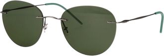 Giorgio Armani Lunettes de soleil rondes Ar6182 - unisex - Accessoires - Gris - Taille: 53 MM