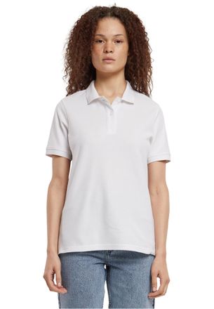 Urban Classics Damen T-Shirt Ladies Polo Shirt, Polo Shirt f&uuml;r Frauen, Kurzarm, versteckte Knopfleiste, Gr&ouml;&szlig;en XS-5XL