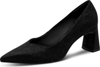 Tamaris Damen Pumps Vegan schwarz 39