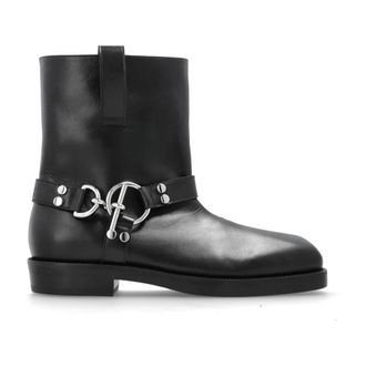 Balmain Leder Stiefeletten - - Shoes - Herren - Schwarzk - 43 EU