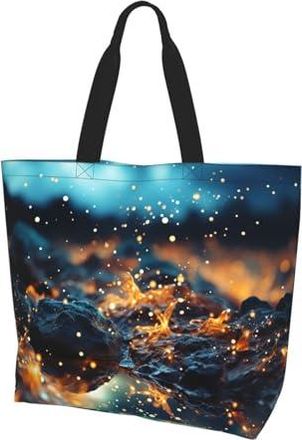 Generic Poussi&egrave;re DOr Sac Courses Grand Sacs D&eacute;contract&eacute; Sac Fourre-Tout Pour Quotidienne Shopping Travail