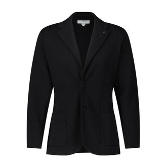 Lardini Klassischer Wollstrickblazer - - Jackets - Herren - Schwarzk - L