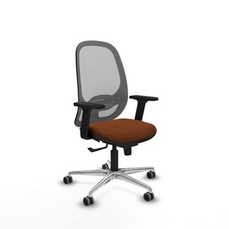 Piqueras y Crespo Stuhl Opositor Cilanco mit 2D-Armlehnen, h&ouml;henverstellbare Lendenwirbelst&uuml;tze, ausgestattet mit 3 Positionen und Schneidschaum, mit Rollen von 65 mm, 