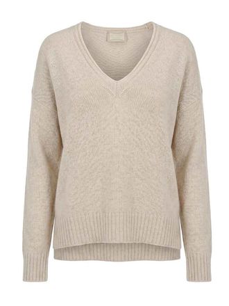 Drumohr Pull &Agrave; Col V - Blanc