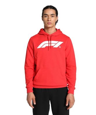 Puma Formel 1 Essentials Logo Kapuzenpulli Herren - Rot - Gr&ouml;&szlig;e: XL