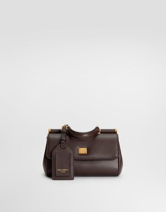 Dolce & Gabbana Handtasche My Sicily Mini Aus Kalbsleder - Frau Collection Brown Onesize