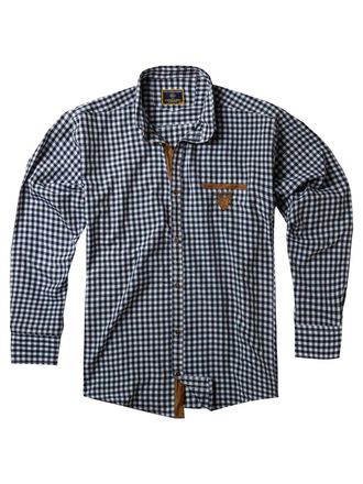 Lavecchia Übergrößen Hemd Herren Karo Langarm Langarmhemd Karohemd Freizeit LV-1981 (Jeansblau-Weiß, 7XL)