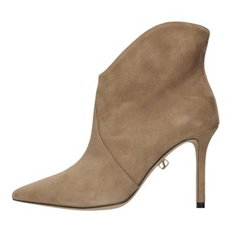 Maisons Skorpios Bottes Chelsea en Daim Astrid - Femme - Chaussures - Beige - Taille: 40 1/2 EU
