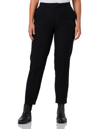 Benetton Damen Pantalone 40K6DF046 Hose, Nero 100, 44