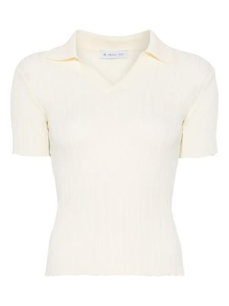 Manuel Ritz t-shirt en maille nervurée - Tons neutres