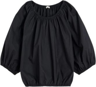 By Malene Birger Femme, Blouses et Chemises, Noir, Taille: 42 FR Lelow Cotton Blouse