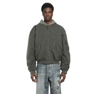 Balenciaga Hooded Standard Bomber Jacket