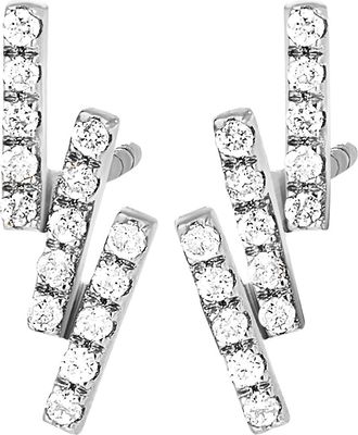 Edenly Ohrringe Frische - Polaris - Weißgold, 18 Karat, mit Diamanten