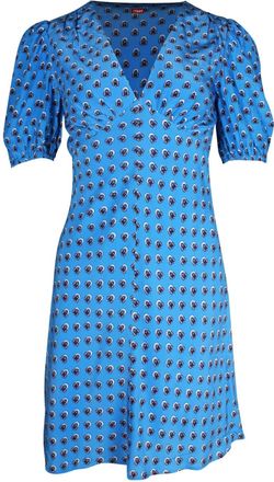Staud robe Milla courte - Bleu