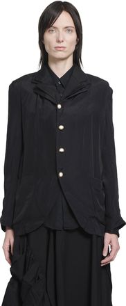 Comme Des Gar&ccedil;ons Layered Wool and Taffeta Blazer