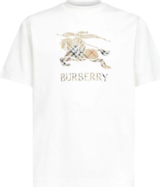 Burberry Homme, Tops, Blanc, Taille: S Burberry T-shirts et Polos