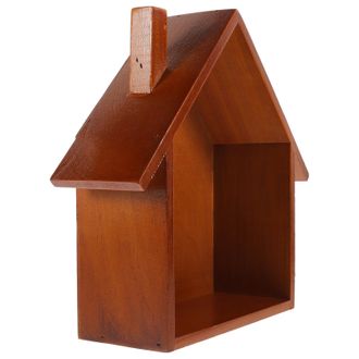 BESPORTBLE Kinderzimmer Wandregal Hausform Kleines Schwebendes Regal f&uuml;r Schlafzimmer und Badezimmer Dekoratives Wanddisplay mit Ablagefl&auml;che