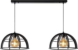 Lucide DIKRA - Pendelleuchten - 2xE27 - Schwarz