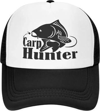 Generic Casquette personnalis&eacute;e pour Chasseur de carpes p&ecirc;cheur Camionneur Femme Homme Ajustable Unisexe Casquette Baseball Style Hip hop Papa Cadeaux Les Spo