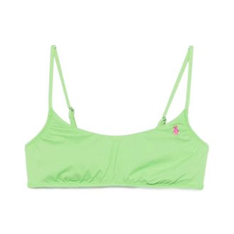 Polo Ralph Lauren Femme, Maillots de bain, Vert, Taille: 36 FR Embroidered Pony Bikini Top